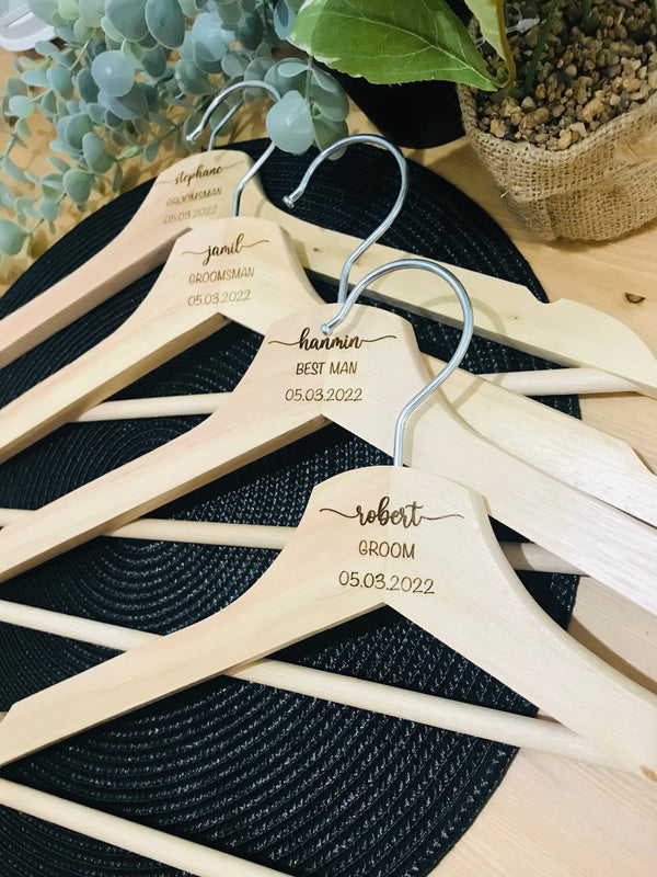 Personalised Wooden Coat Hangers